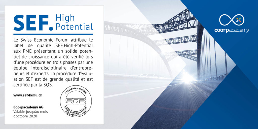 Coorpacademy obtient la distinction "SEF.HIGH-POTENTIAL PME" du Swiss ...